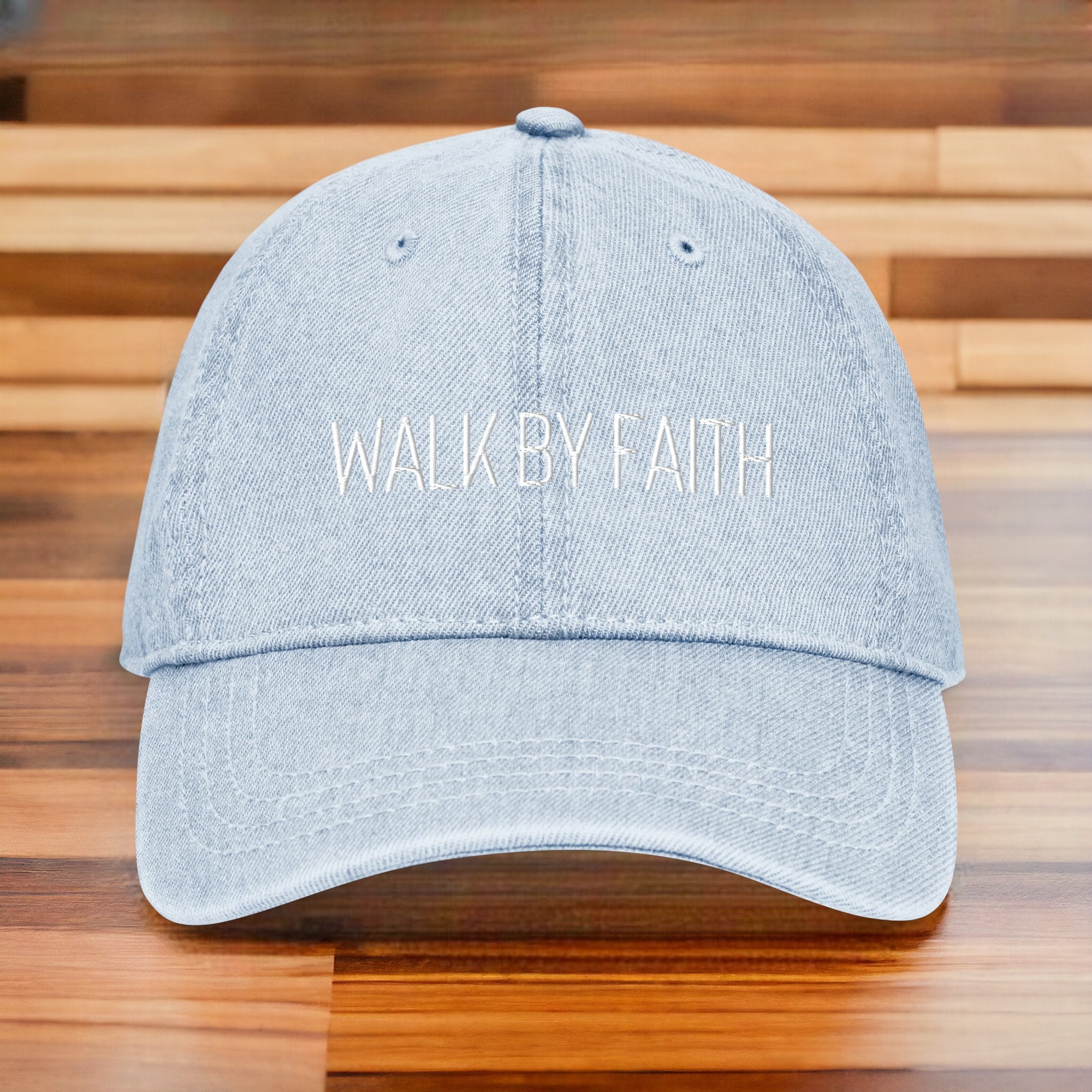 Walk by Faith Denim Hat, Women's Christian Hats, Men's Christian Hats ...