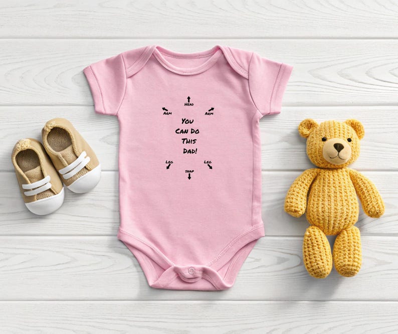 Funny New Father Onesie®, Baby Diagram Bodysuit, Baby Announcement ...