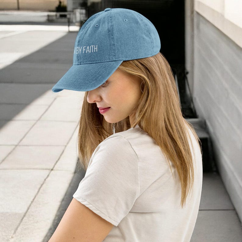 Walk by Faith Denim Hat, Women's Christian Hats, Men's Christian Hats ...