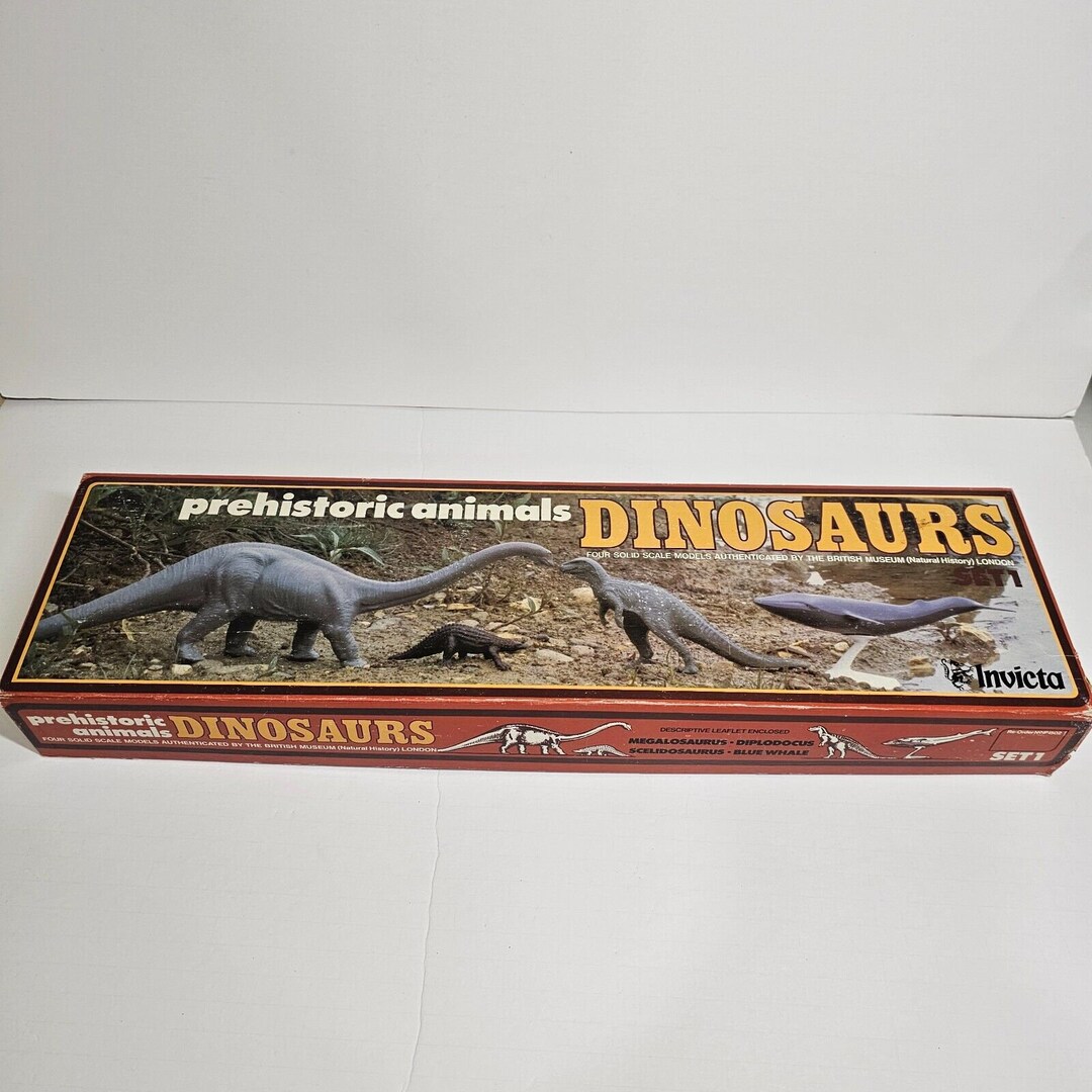 Invicta Prehistoric Animals Dinosaurs Solid Scale British Museum 1975 ...