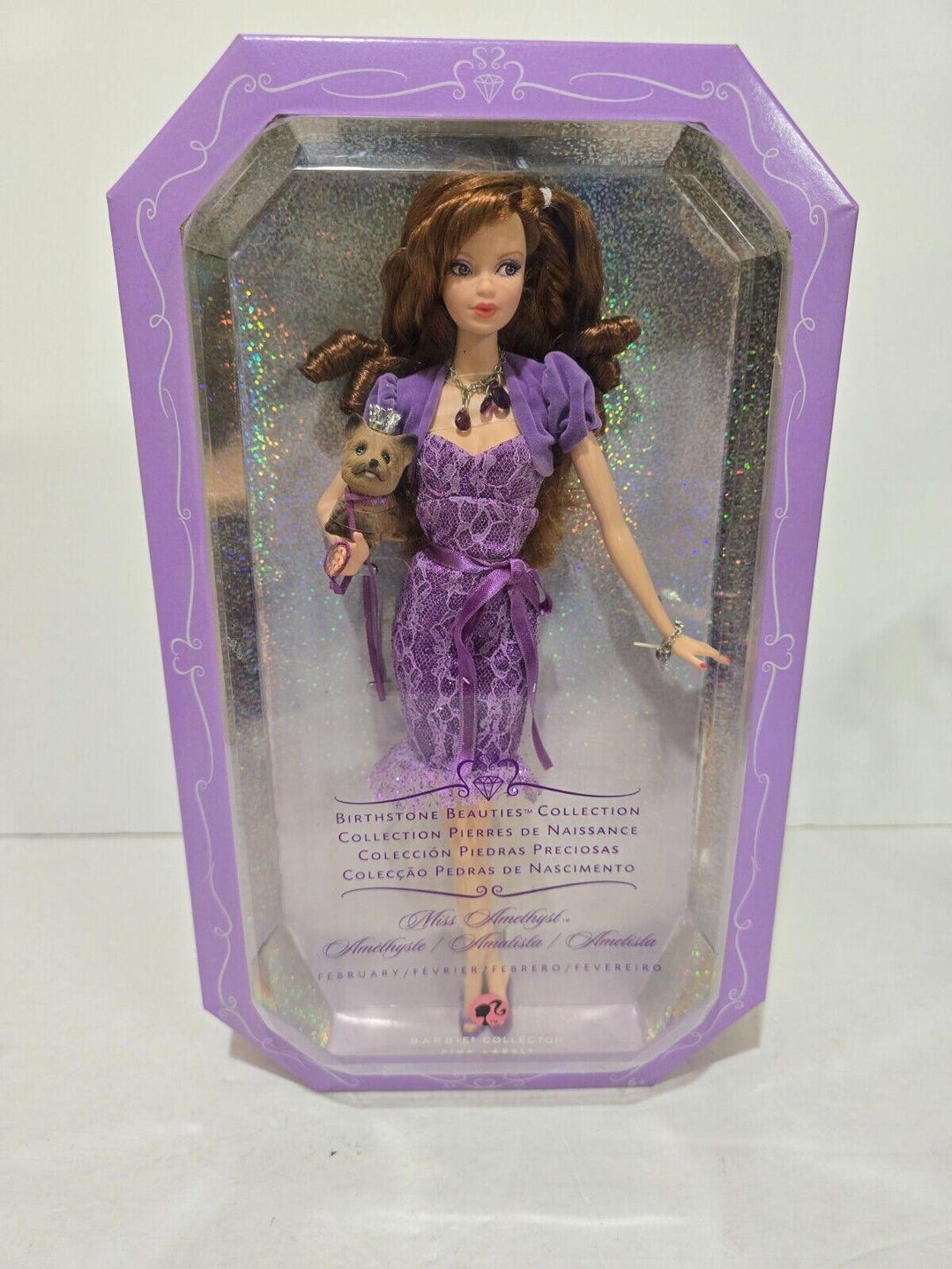 Miss Amethyst Barbie Doll February Birthstone Beauties 2007 Mattel ...