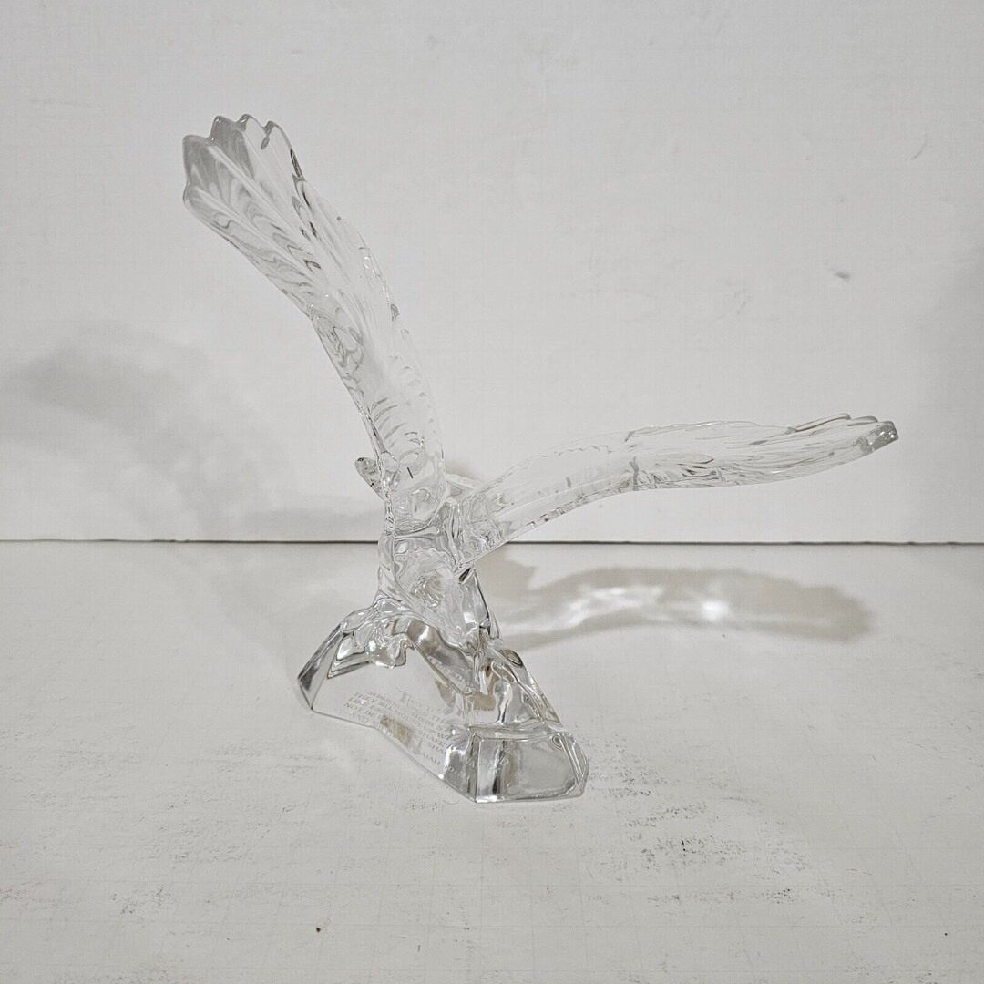 Soaring Eagle Lead Crystal Handcut Figurine Isaiah 40:31 W. Germany - Etsy