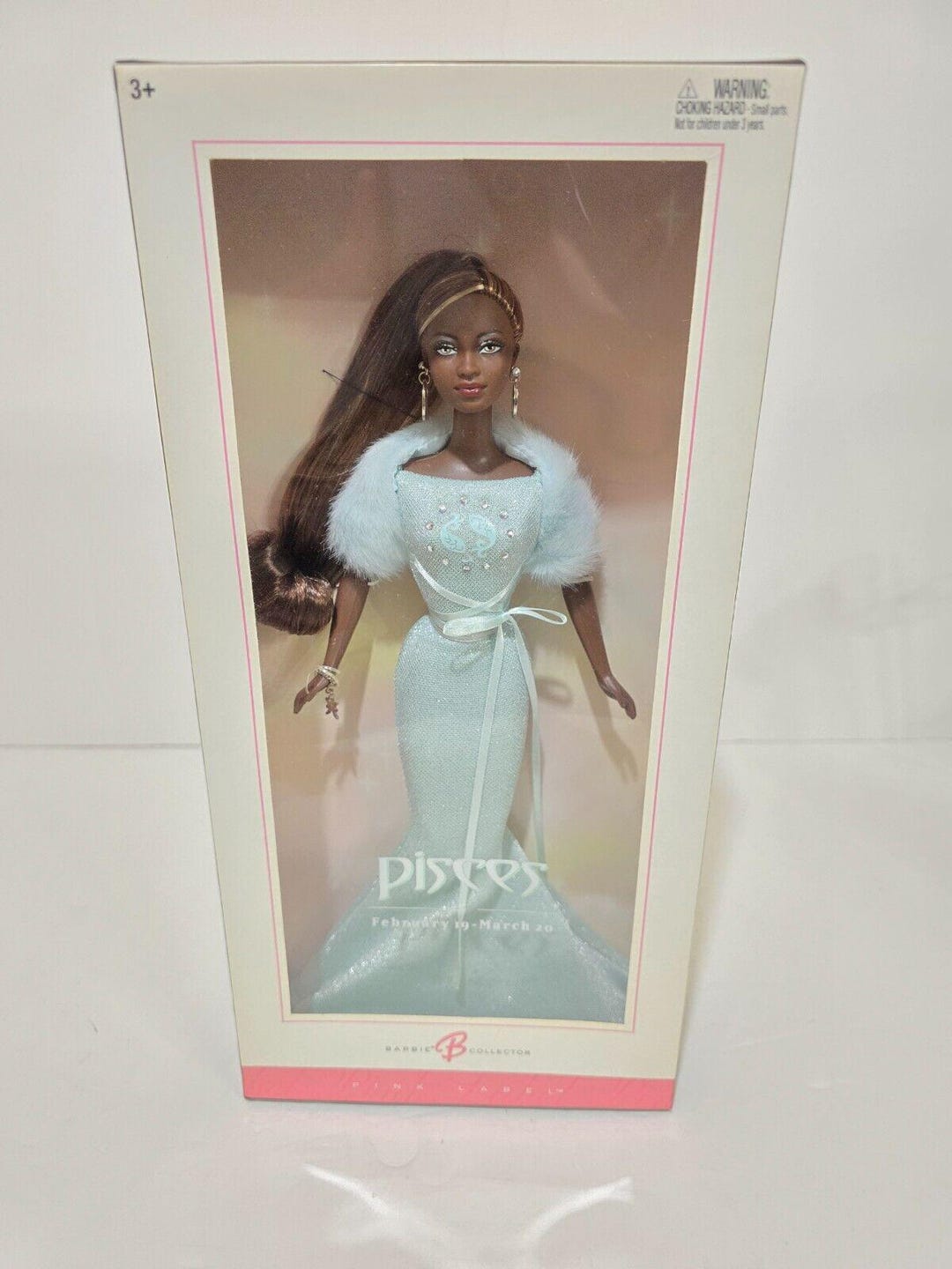 African American Pink Label Zodiac Sign Pisces Barbie Doll Long ...