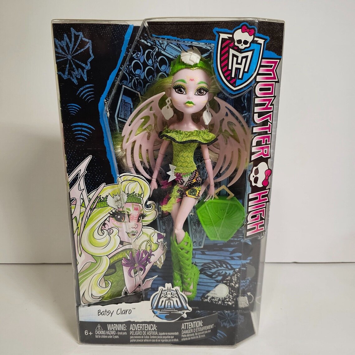 MONSTER HIGH Doll Batsy Claro Brand-boo Students Mattel - Etsy