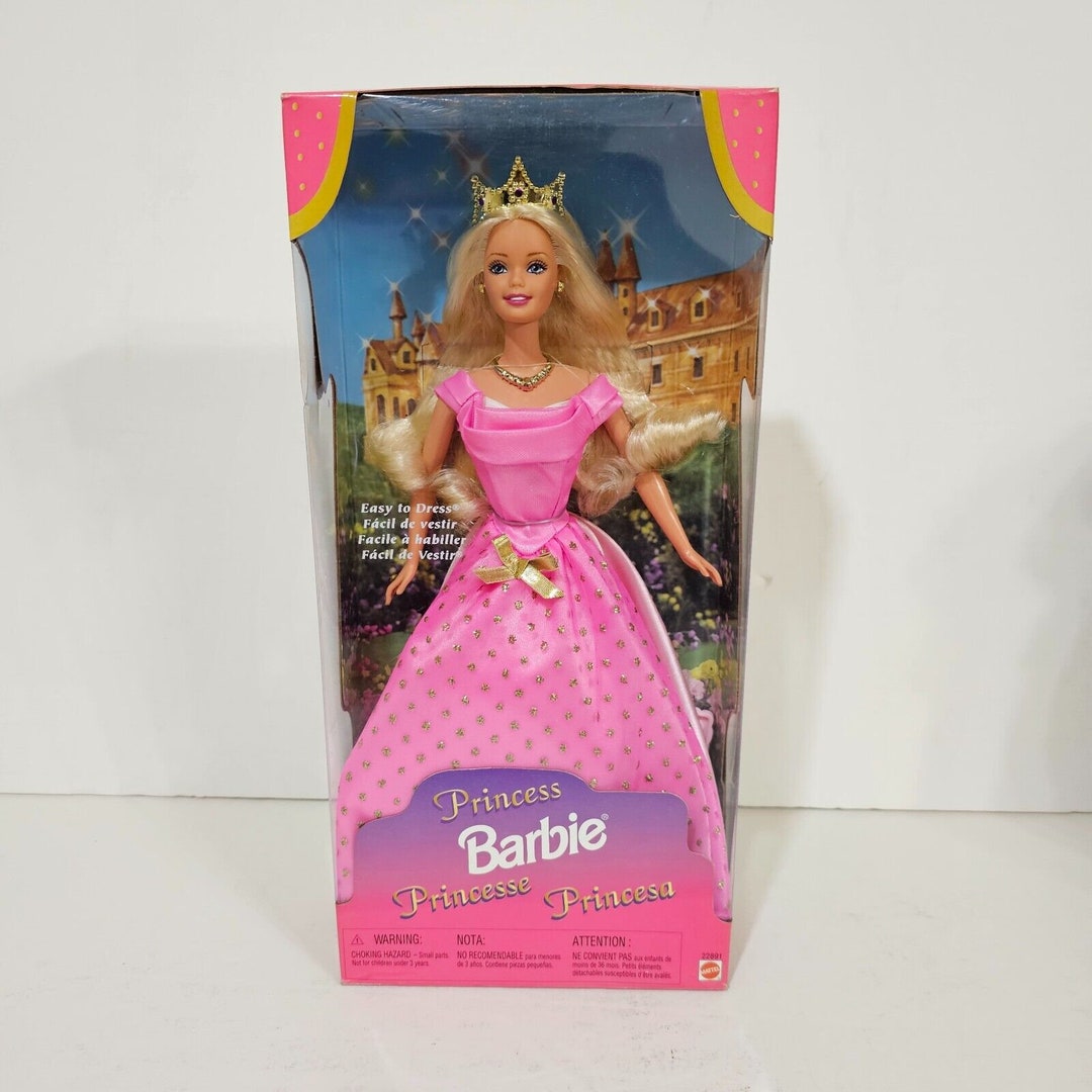 Vintage 1998 Princess Barbie Blonde Doll Easy to Dress Mattel #22891 ...