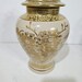 Japanese Ginger Urn Early 20th C. Emperors Lidded Cream/gray Opulent ...