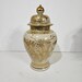 Japanese Ginger Urn Early 20th C. Emperors Lidded Cream/gray Opulent ...
