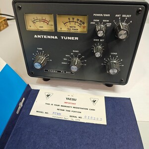 YAESU FC-901 Antenna Tuner Amateur Ham Radio Complete With Manual - Etsy