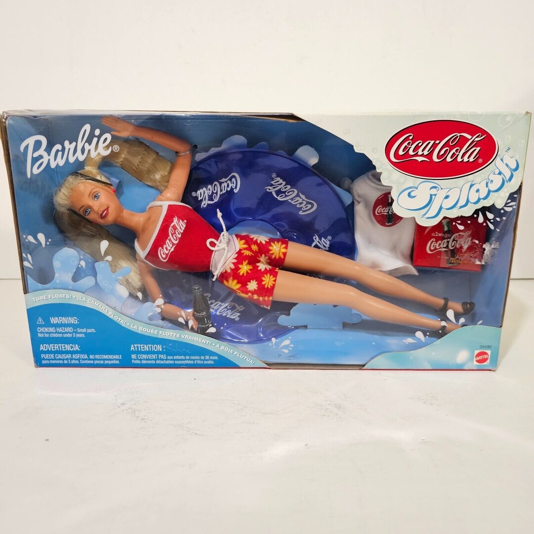 Coca Cola Splash Barbie Doll Special Edition With Inflatable Tube