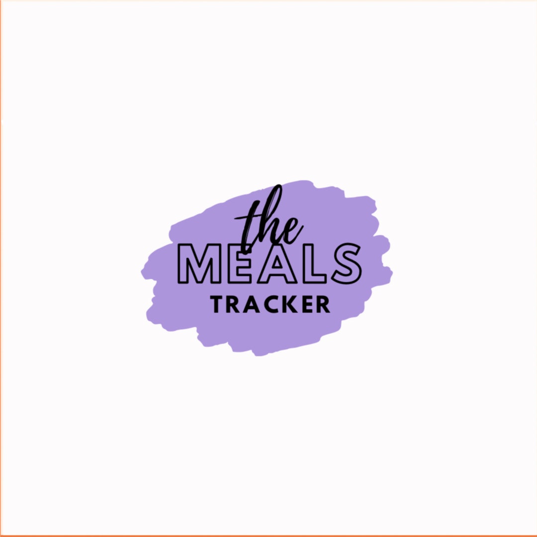 The Meals Tracker: Digital Download - Etsy