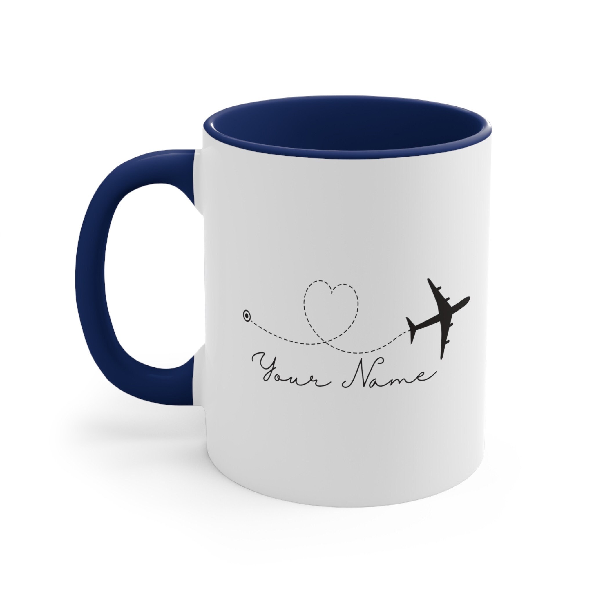 Personalized Aviation Mug Flight Attendant Gift Pilot Gift Travel Lover ...