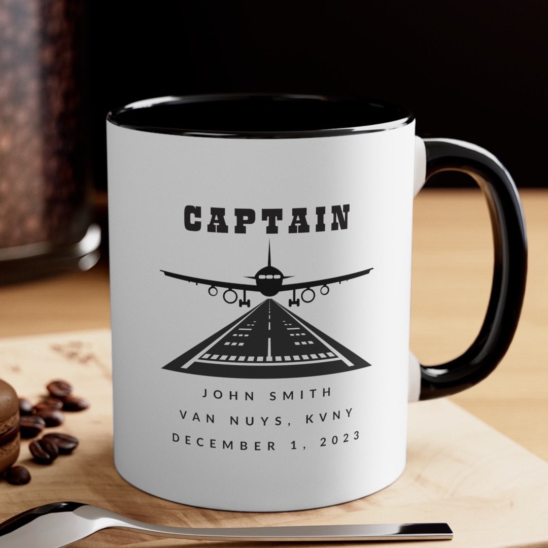 Personalized Captain Mug Gift for Pilots Captain Promotion - Etsy