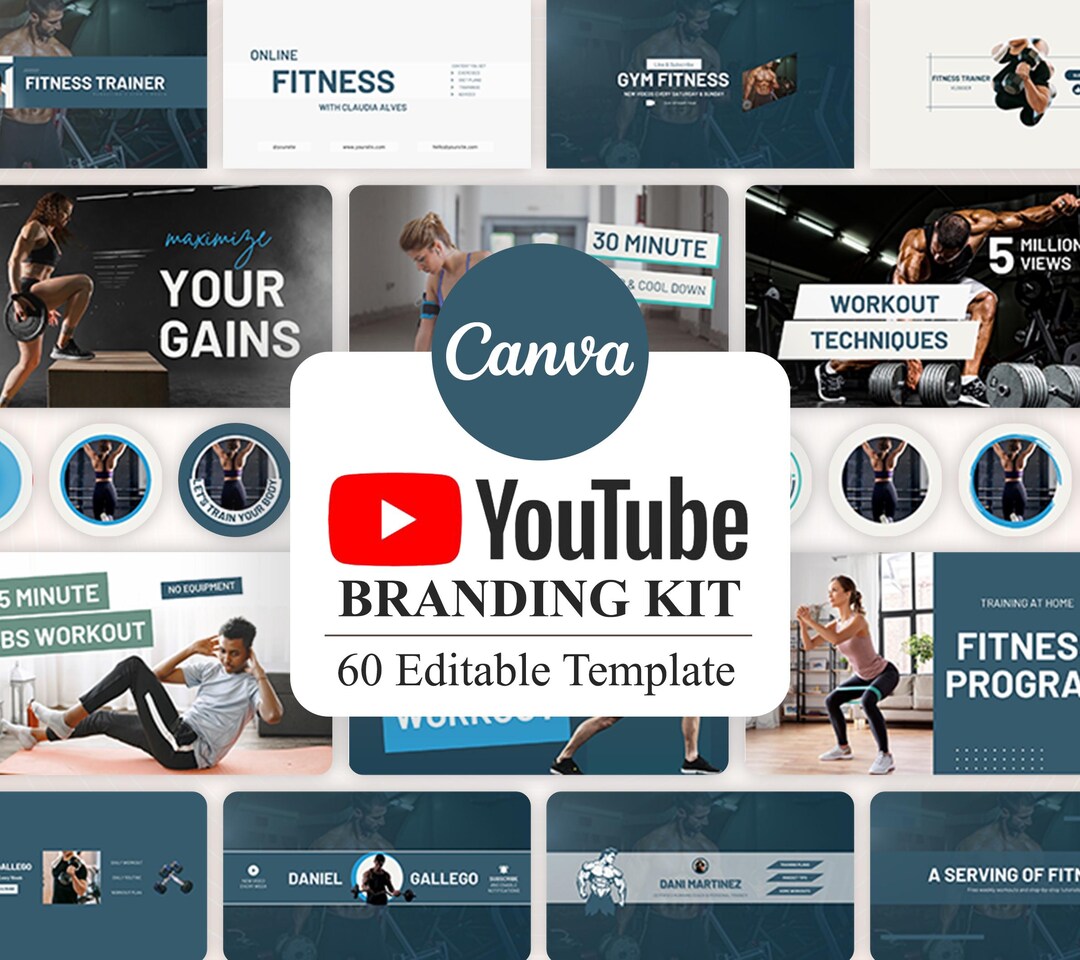 Youtube Branding Kit DIY Video Banner Template, Intro Banner, Youtube ...