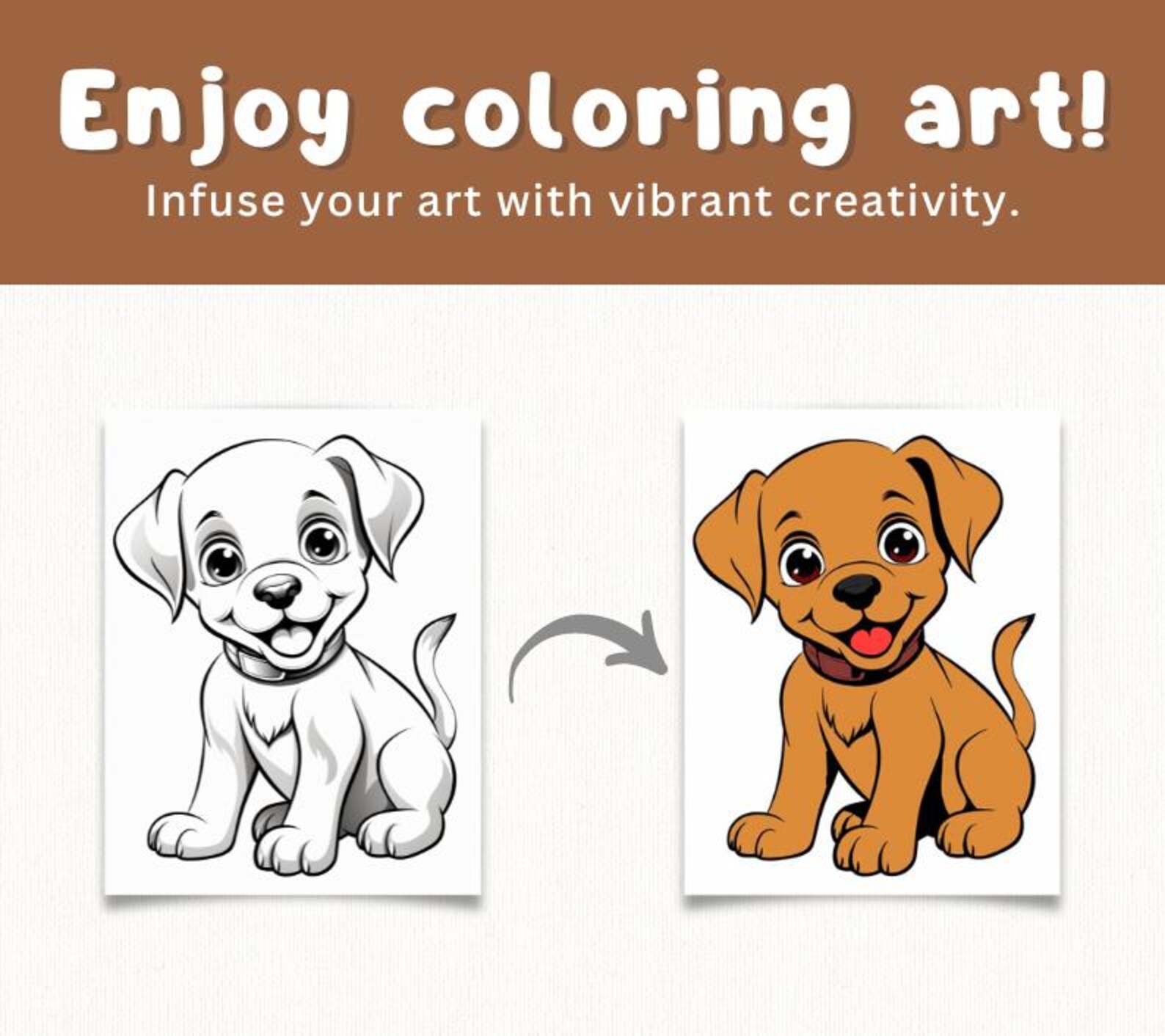 100 Cute Baby Dog Coloring Pages Bundle for Kids Fun & Educational ...