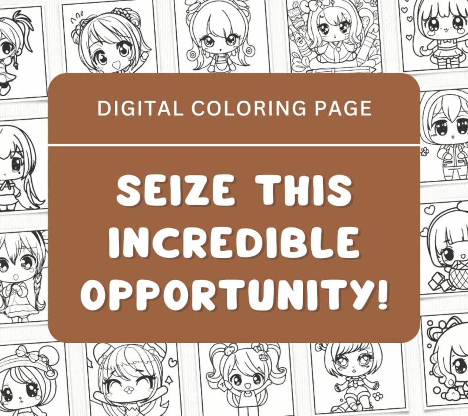 50 Chibi Girl Drawing Pages Bundle | Perfect for Creative Fun & Art ...