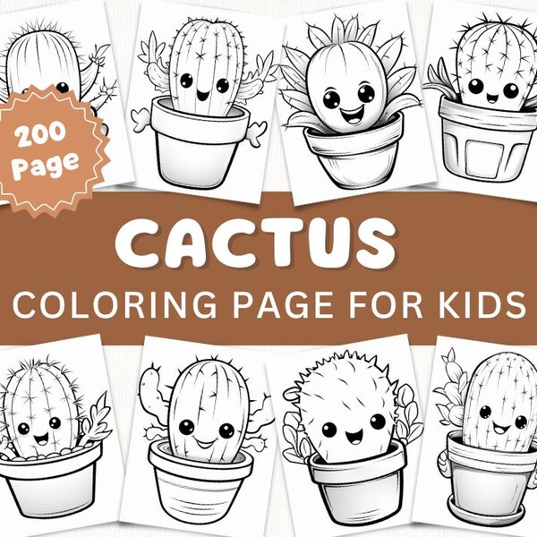 Desert Coloring Pages,desert Cactus Coloring Pages, Cactus Coloring ...