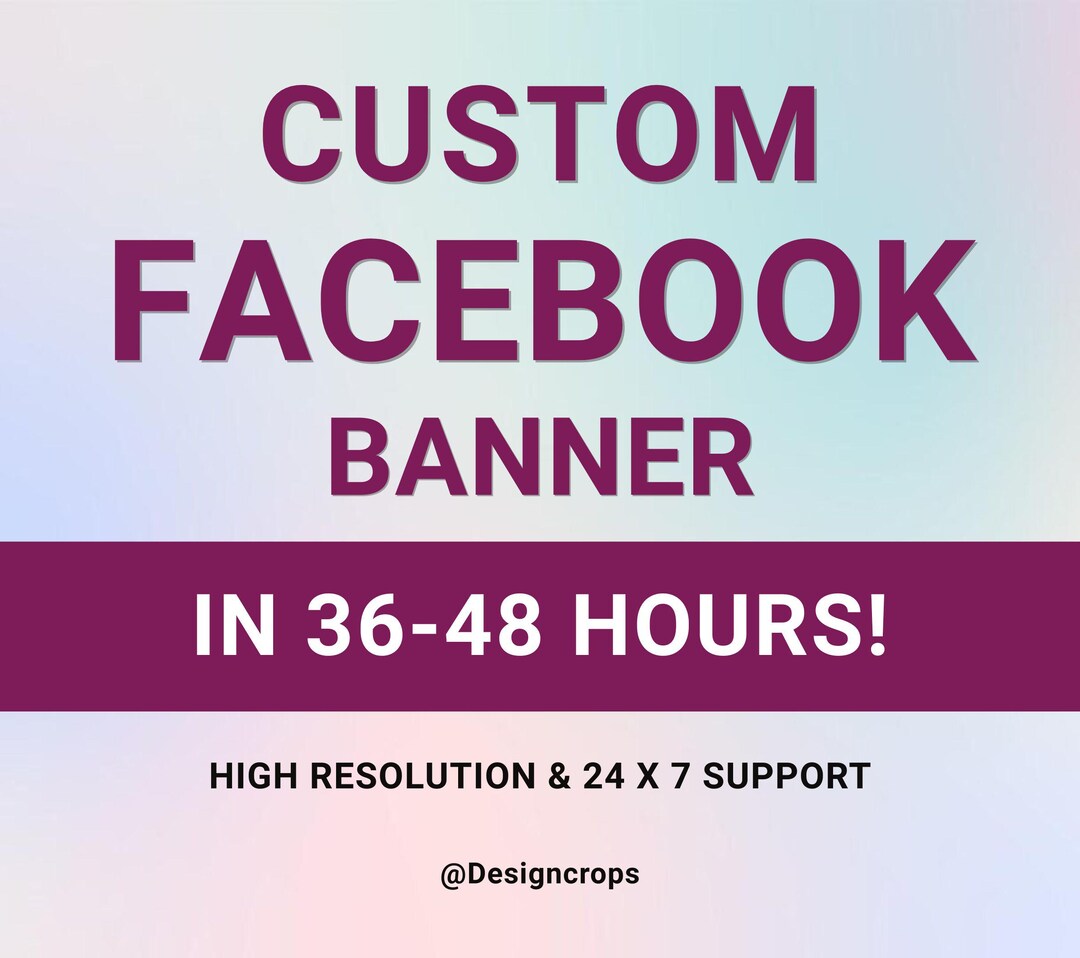 Custom Facebook Banner, Facebook Cover Banner, Facebook Banner, Custom ...