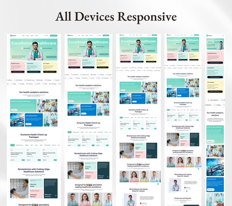 Medical Figma Template, Figma Templates for Hospital, Healthcare, Figma ...