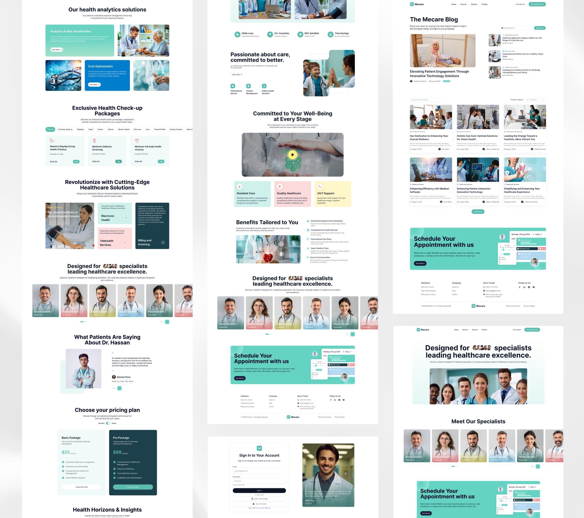 Medical Figma Template, Figma Templates for Hospital, Healthcare, Figma ...