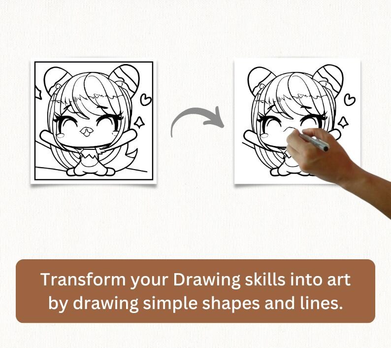 50 Chibi Girl Drawing Pages Bundle | Perfect for Creative Fun & Art ...