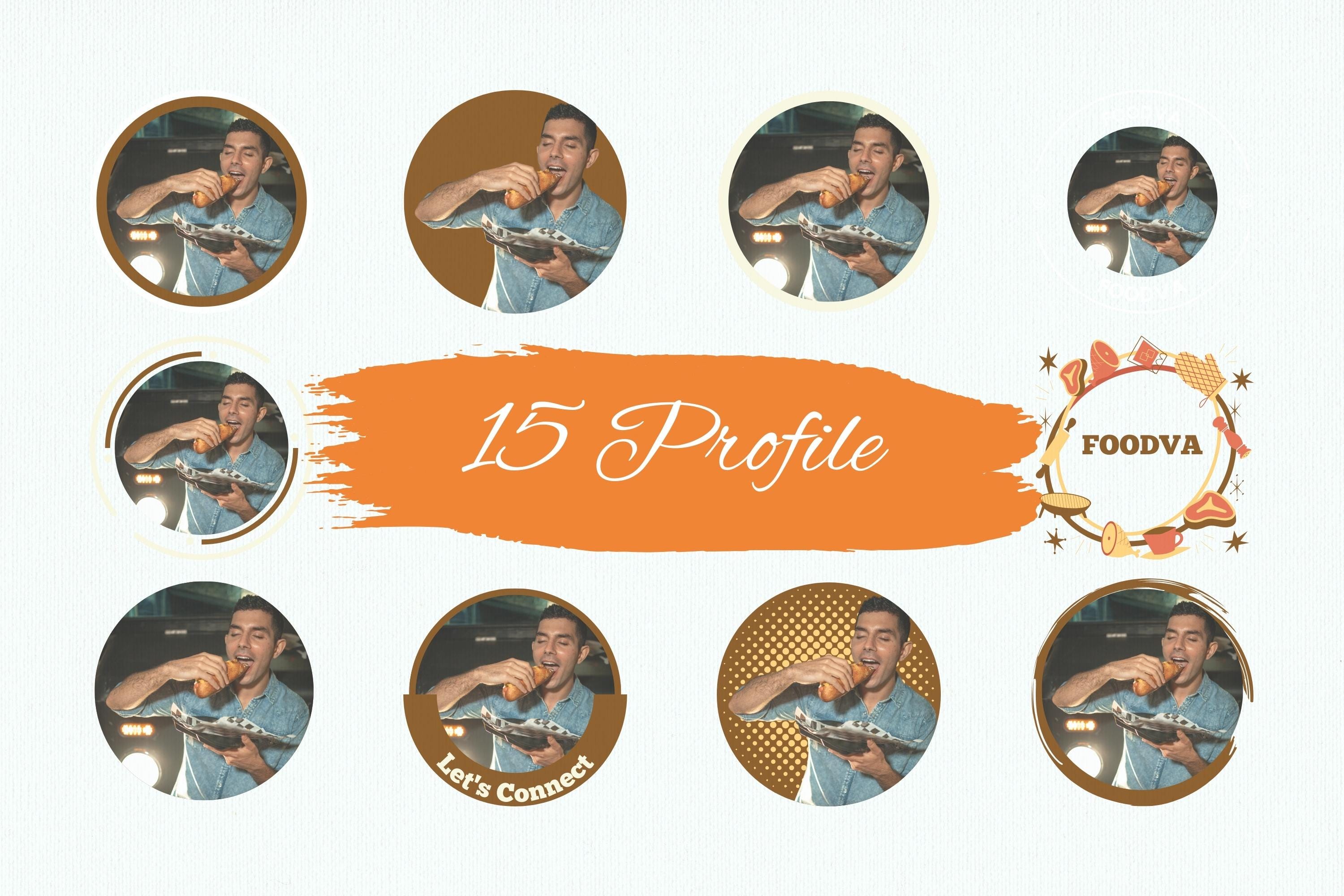 60 Youtube Food Vlogger Channel Branding Kit, Canva Editable Food ...