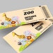 Zoo Printable Ticket Design Template, Editable Zoo Entry Pass Template ...