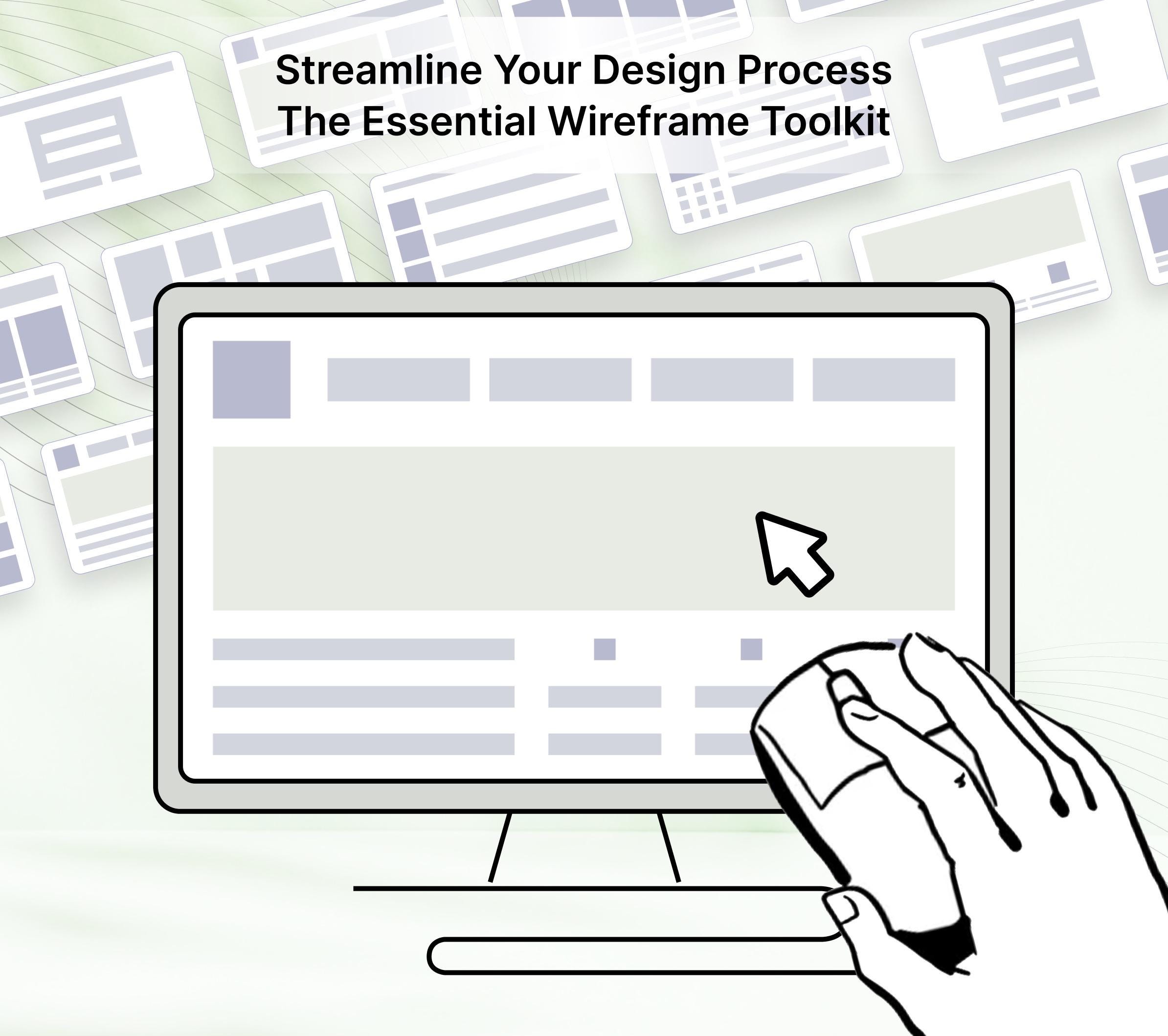Wireframe UI Kit: UX/UI Templates for Figma - Etsy