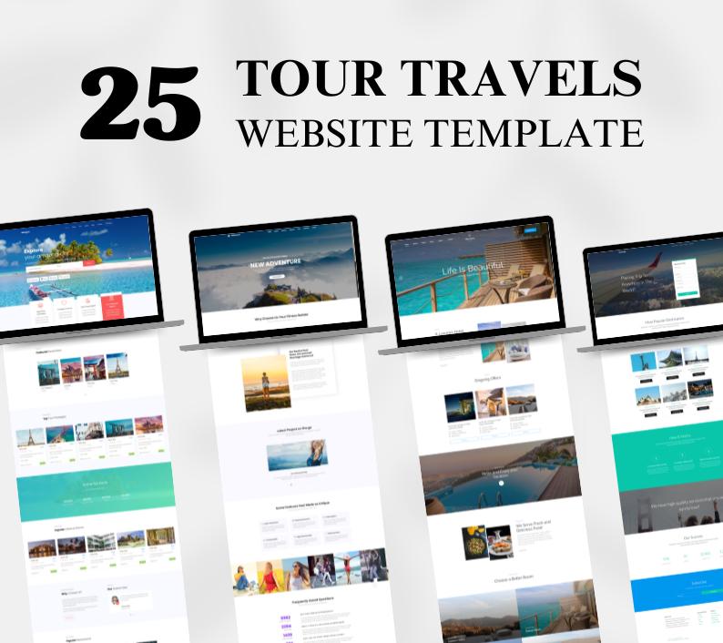 Luxury Travel Agent Website Template for 2025 Editable in HTML, DIY ...