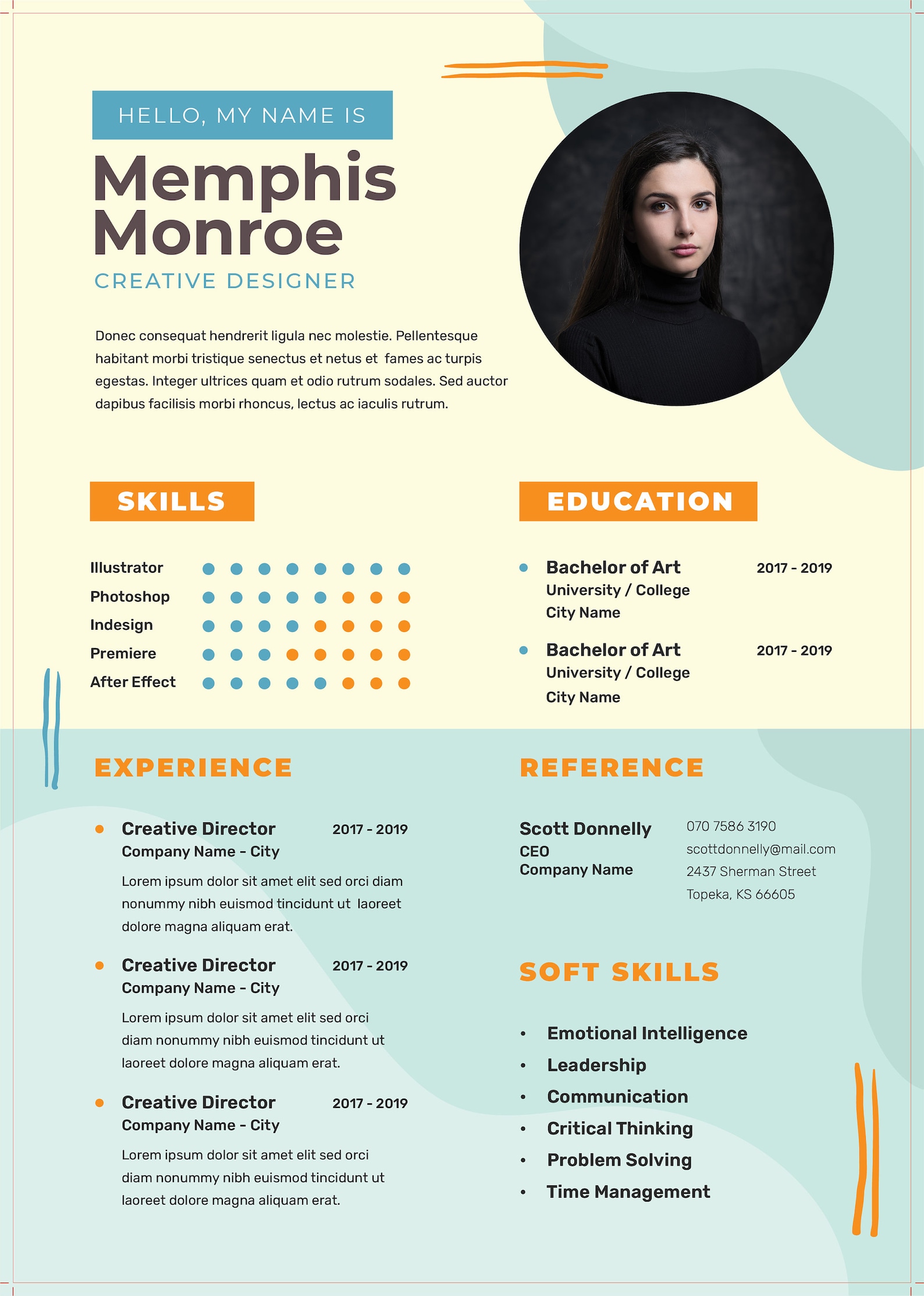 Professional Resume Template & Writing Tips Job Application Word ...