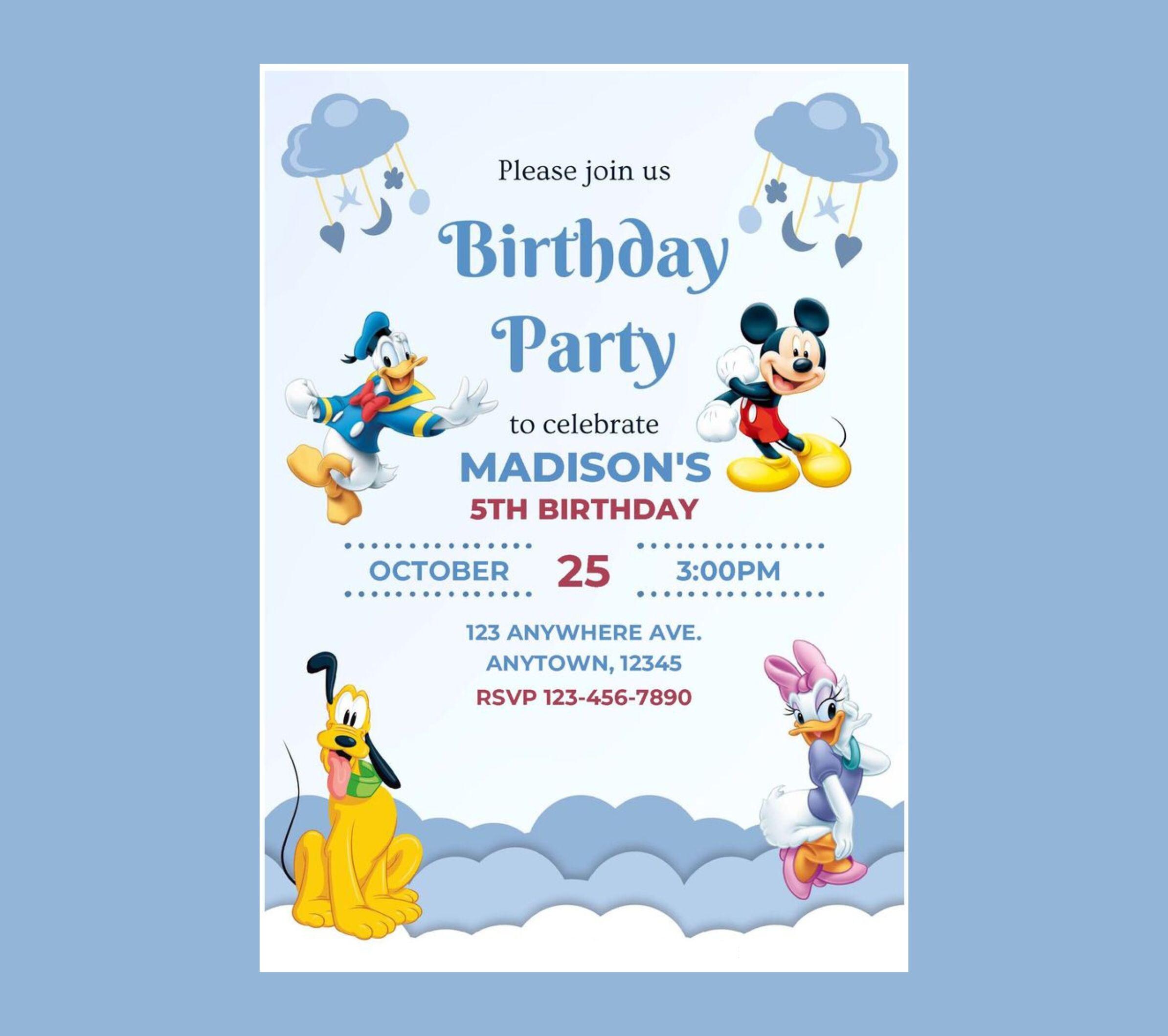 Invitation Card, Custom Invitation Card, Custom Invitation Card for ...