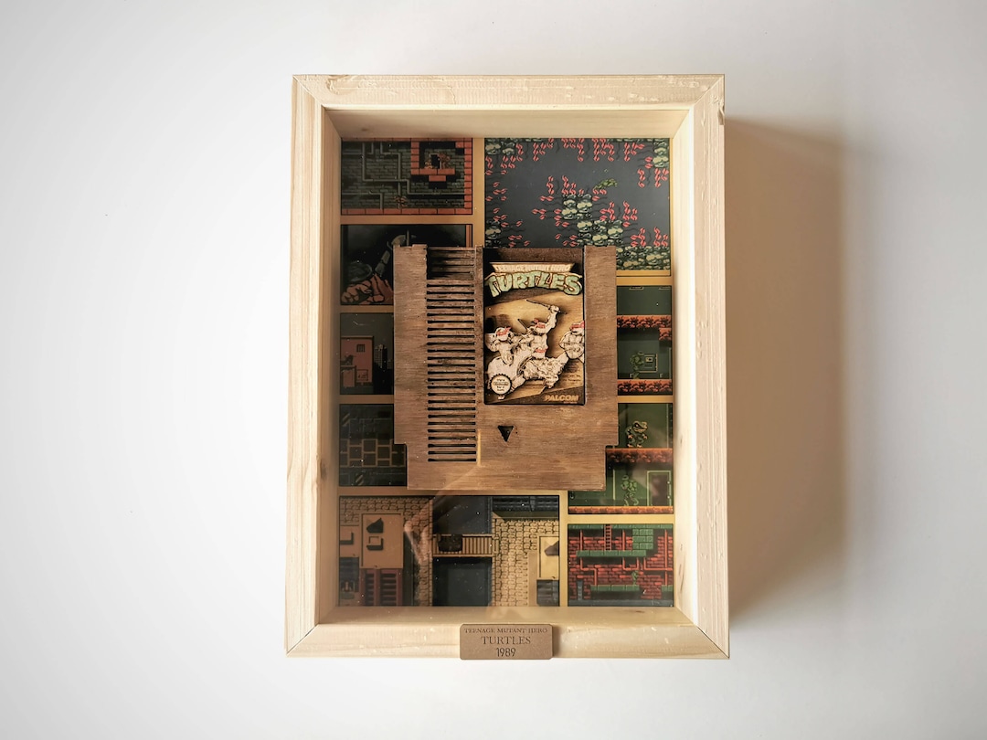 Ninja Turtles Game Commemorative Frame - Nintendo NES - Etsy