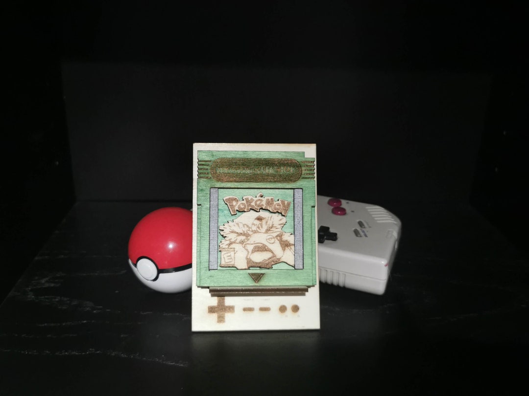 Cartouche Game Boy En Bois Pokemon Vert - Etsy