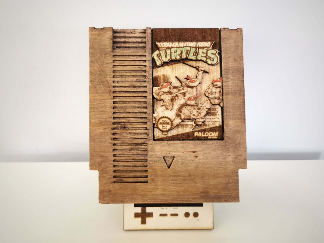 Nintendo NES Wooden Cartridge Ninja Turtles - Etsy