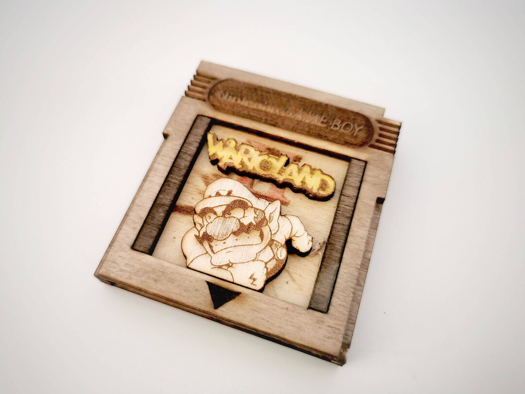 Wooden Game Boy Cartridge - Wario Land 2 - Etsy
