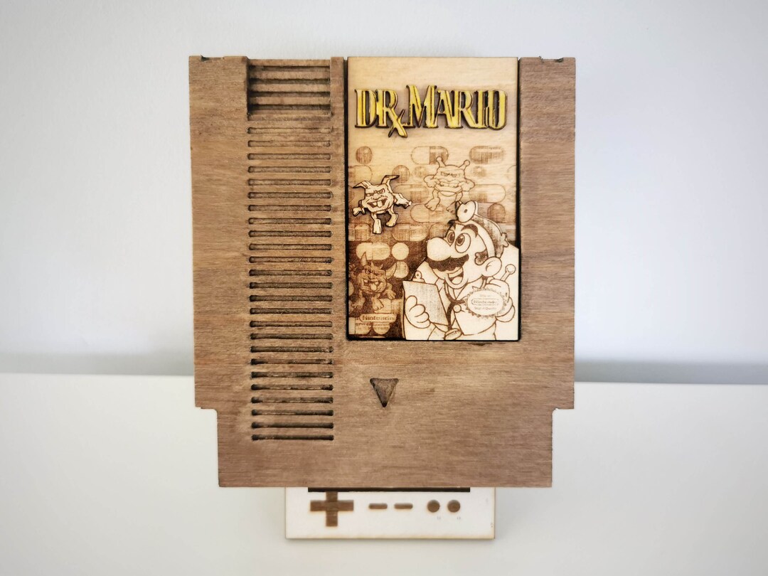 Nintendo NES Wooden Cartridge Dr Mario - Etsy