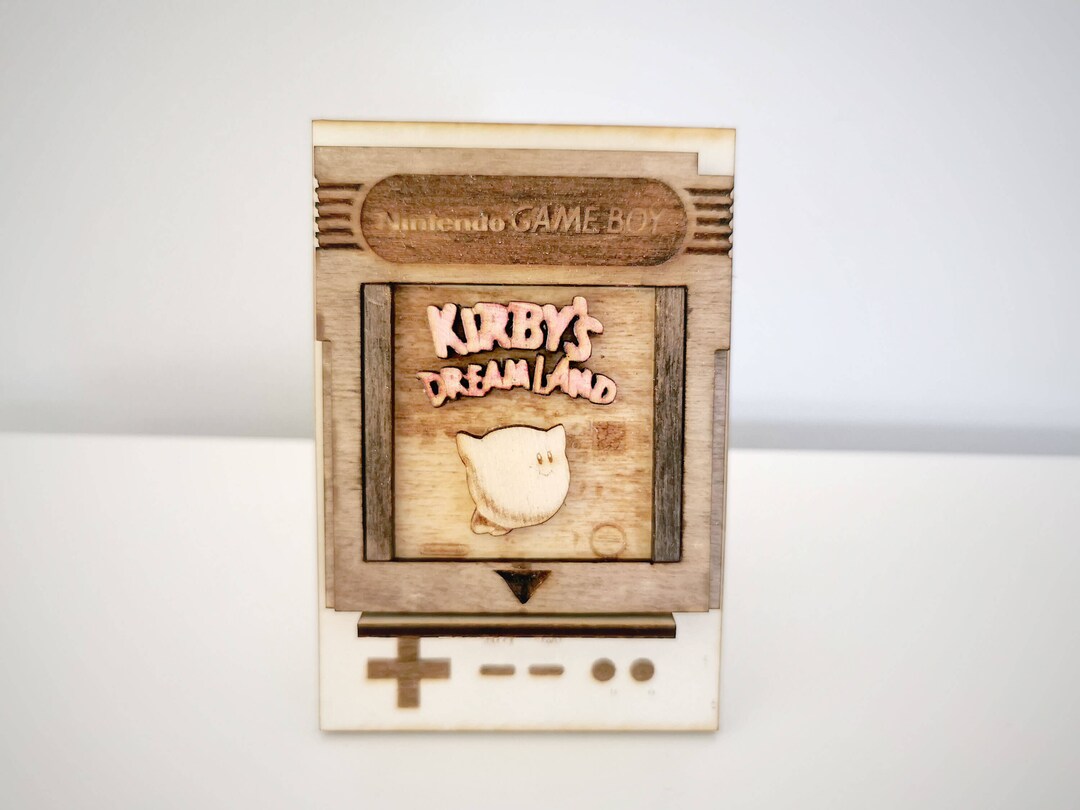 Wooden Game Boy Cartridge - Kirby - Etsy