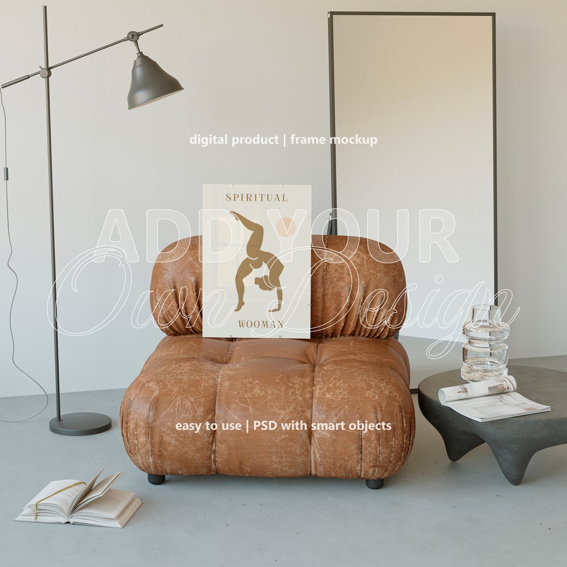 Acrylic Frame Mockup PSD for Photoshop, Minimalist Poster Mockup, Print ...