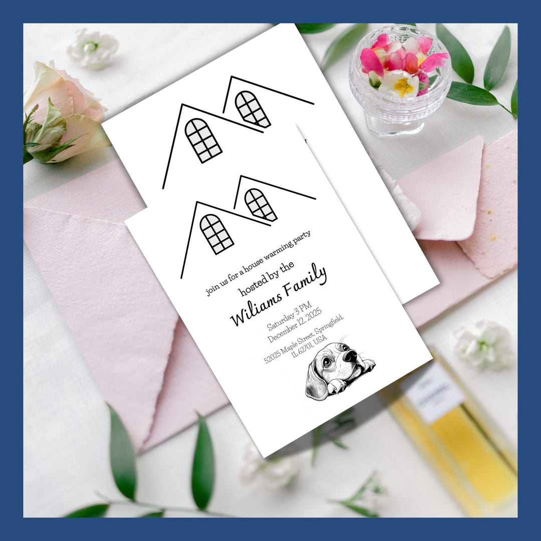 A Warm Welcome to Our New Home Celebration 5 X 7 Inch INVITATION - Etsy