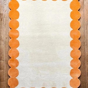 Unique Hand Tufted Rug Irregular Shape Carpet 100% New Zealand Wool ...