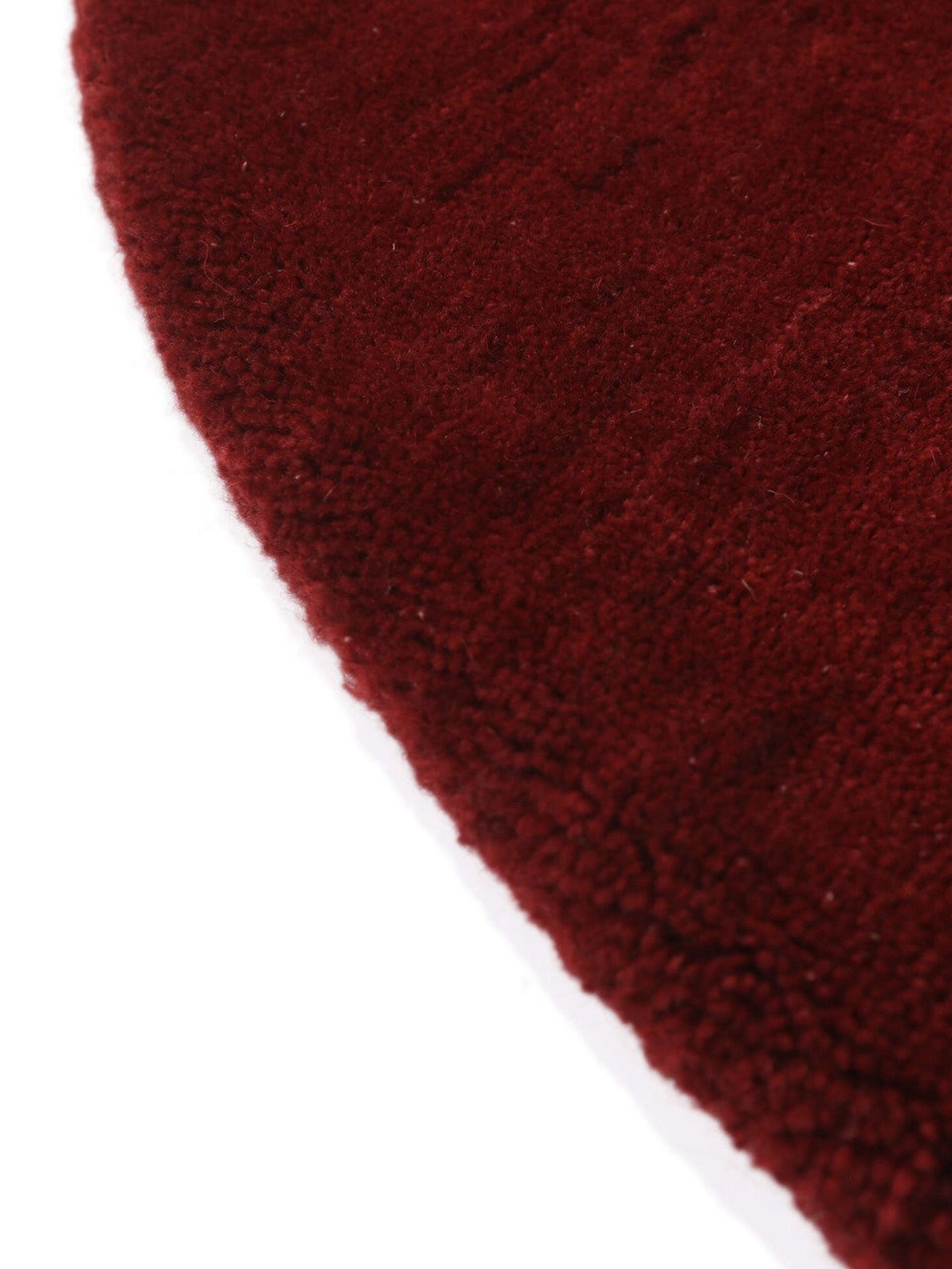 Modern Handknotted Solid Dark Red 100% Woolen Hand Tufted Rug Designer ...