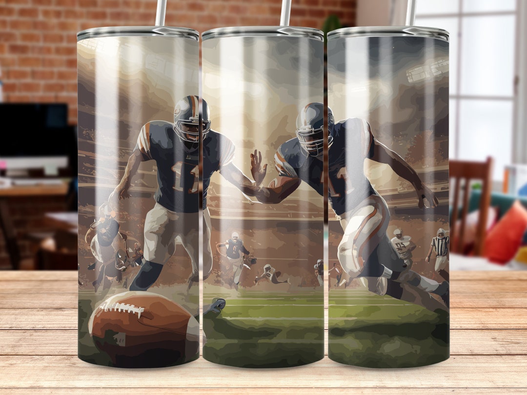 NFL 20 Oz Skinny Tumbler Sublimation Design, Straight & Tapered Wrap ...