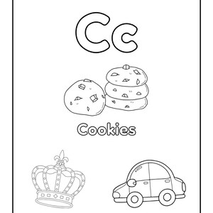 ABC Coloring Booklet, Preschool Coloring Pages, Preschool Activity ...
