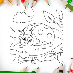 35 Insect Coloring Pages for Kids ,coloring Pages Are Bee, Butterfly ...