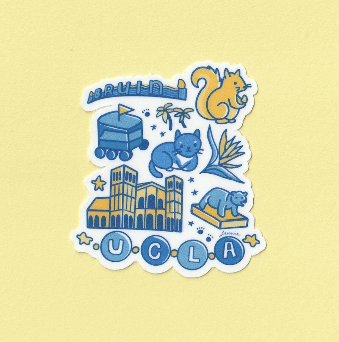 UCLA Collage Sticker | Great for UCLA Bruins | College Merch - Etsy