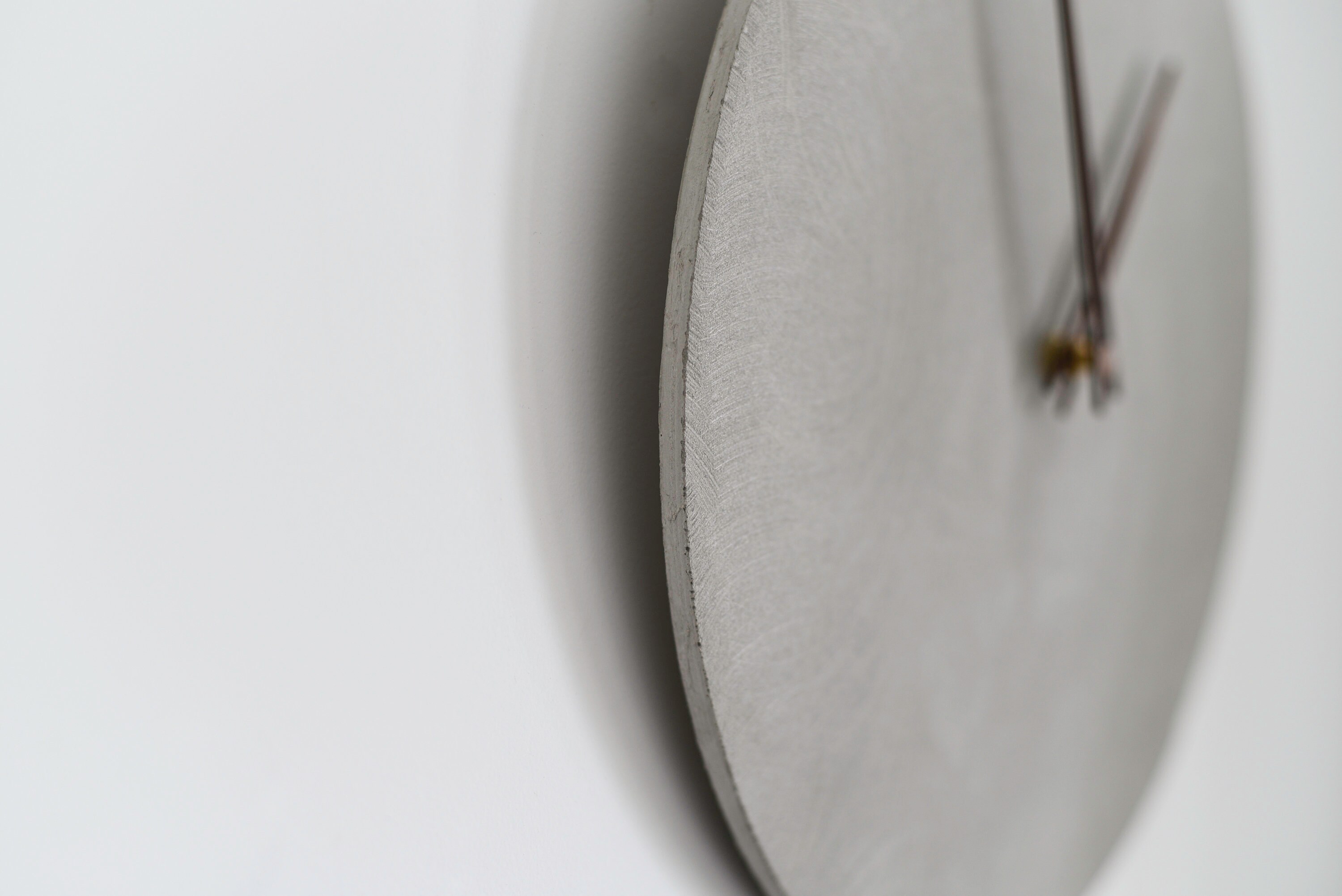 Concrete Clock Wall Clocks Wooden Hand Interior Design Handmade - Etsy