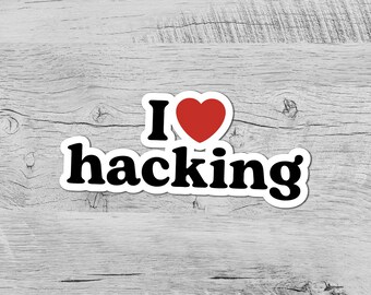 Software Developer Programmer Not A Hacker Vinyl Sticker 5 5 Etsy