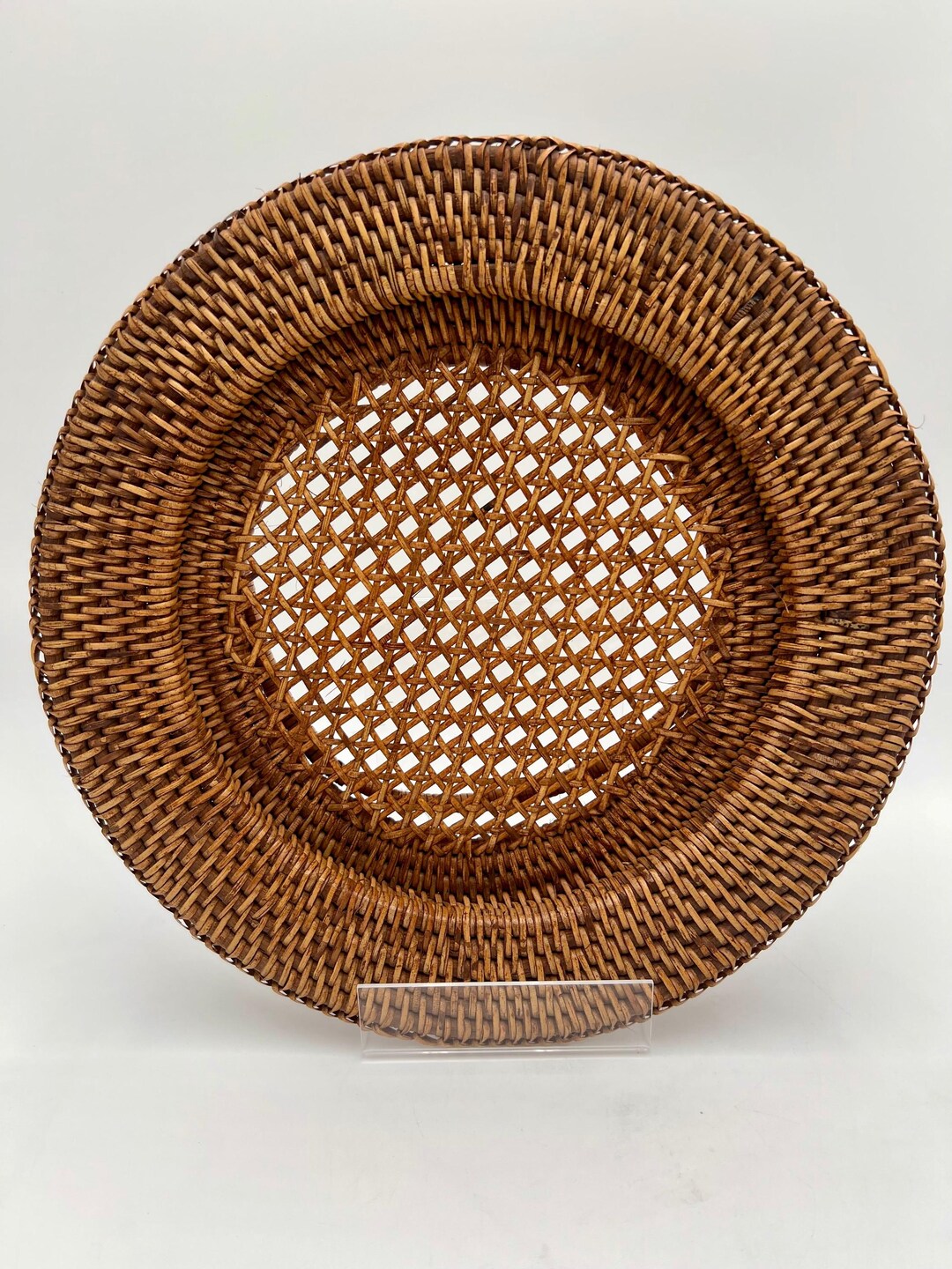 Set of 10 Boho Rattan Wicker Vintage Chargers - Etsy