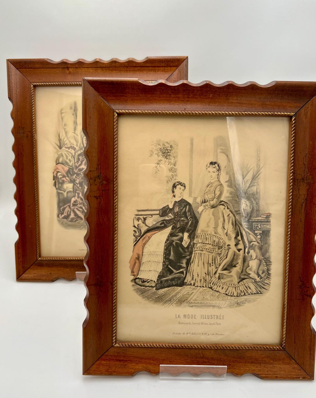 Antique Frames and Antique Lithographs Paris Ladies, Late 1800s - Etsy