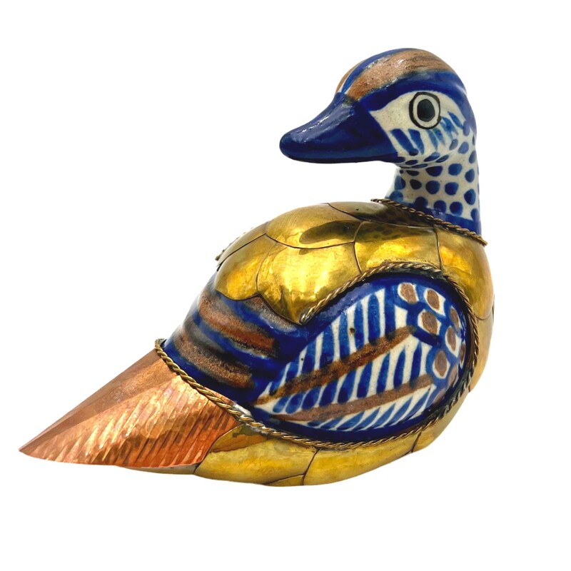 Ceramic and Copper Duck - Etsy