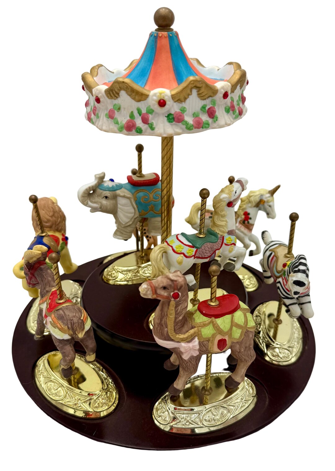 Vintage San Francisco Music Box Animal Carousel: “it’s a Small World ...